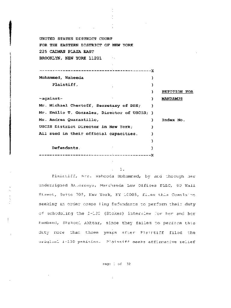 Writ of Mandamus | PDF