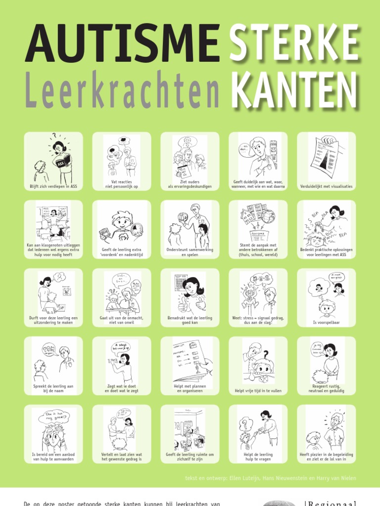 Autisme Poster Sterke Kanten Leerkrachten
