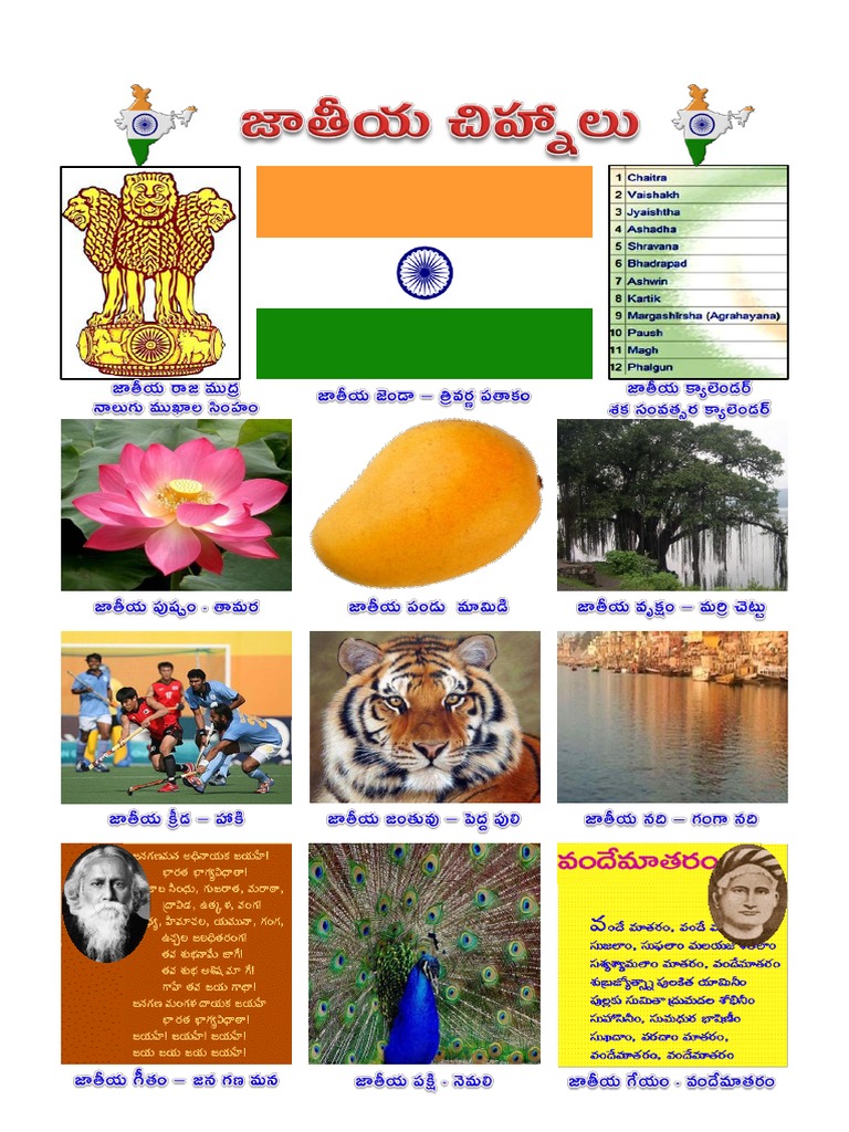 National Symbols Telugu | PDF