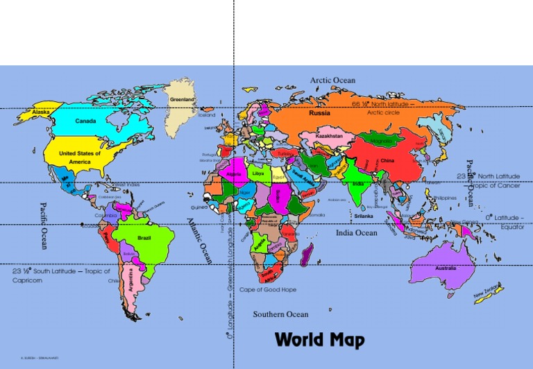World Map English | PDF