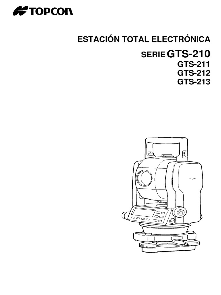 Manual Topcon PDF | PDF | Tornillo | Pantalla de cristal líquido