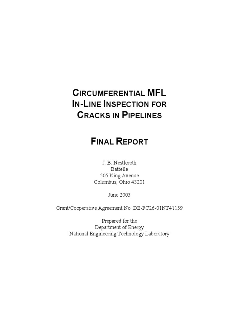 MFL Inspection r4 | PDF | Applied And Interdisciplinary Physics | Physics