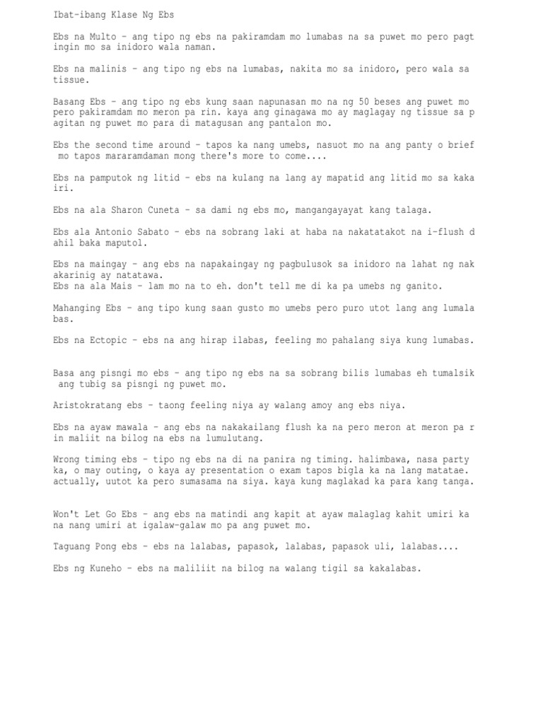 Ibat-Ibang Klase NG Tae | PDF
