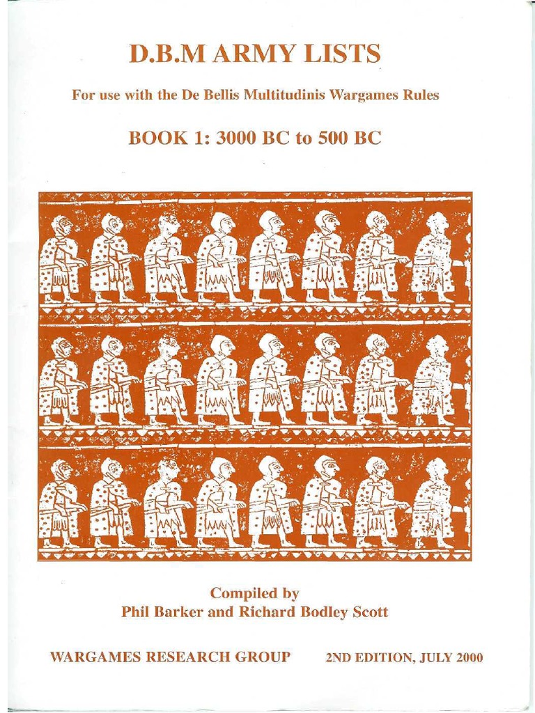 DBM Army Lists Book 1 3000 BC To 500 BC (2nd Edition) (2000) | PDF ...