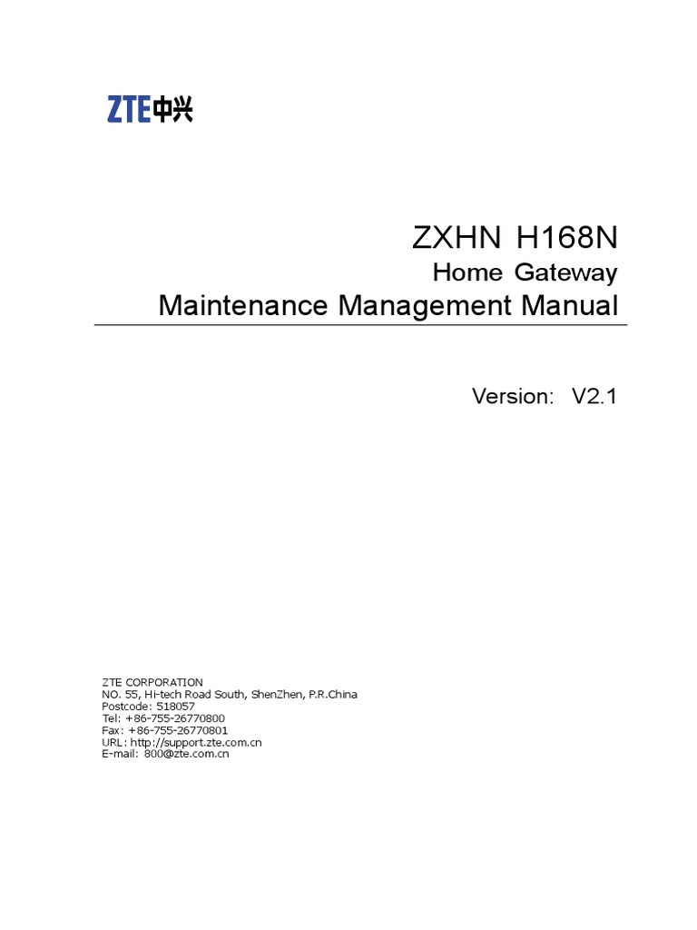 ZXHN H168N | PDF