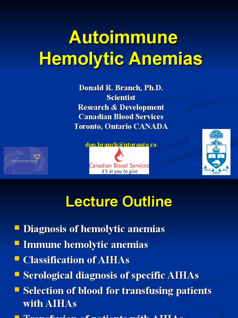 autoimmune hemolytic anemia | Anemia | Blood Transfusion