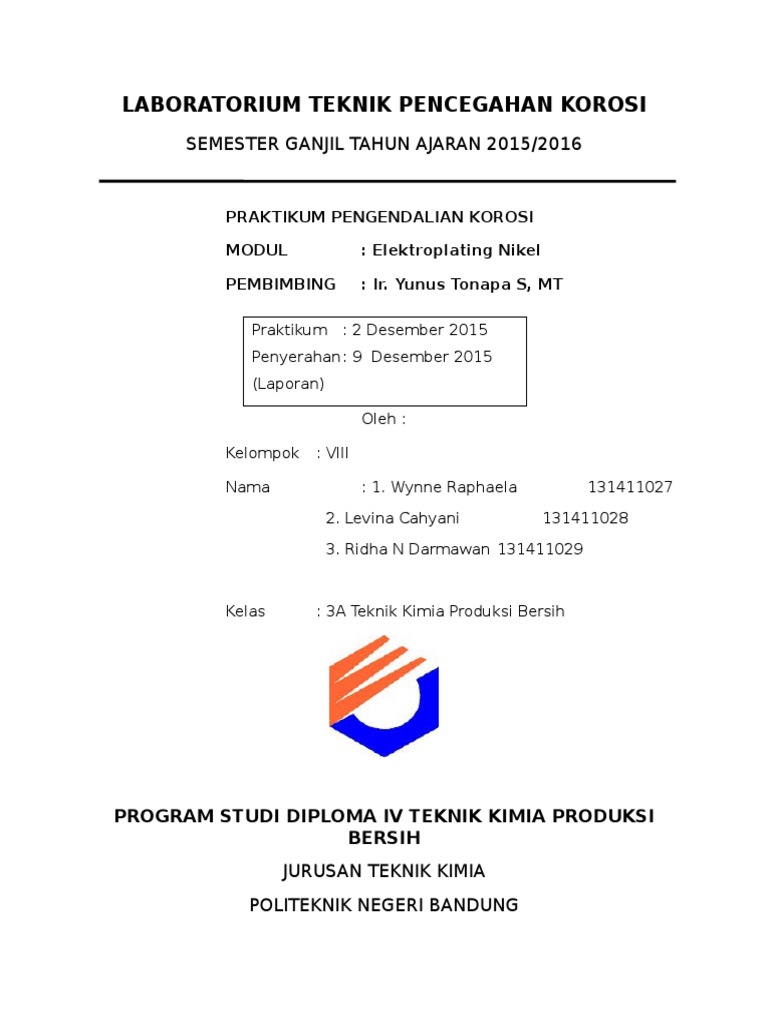 Laporan Elektroplating | PDF