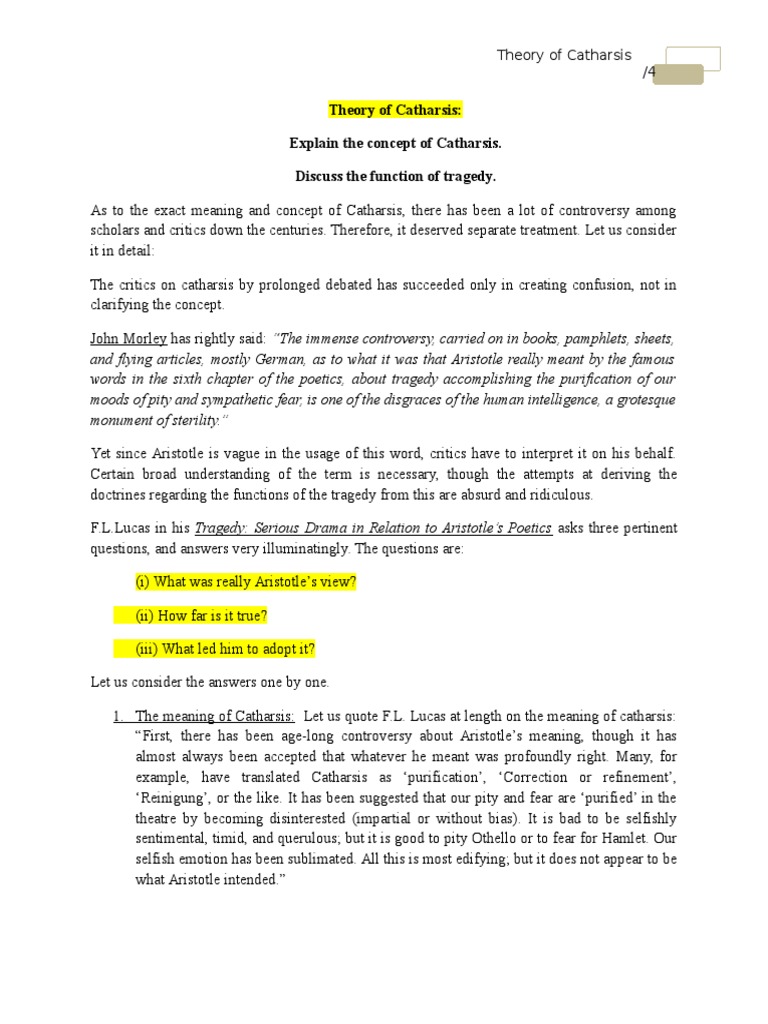 Catharsis Explained | Tragedy | Aristotle