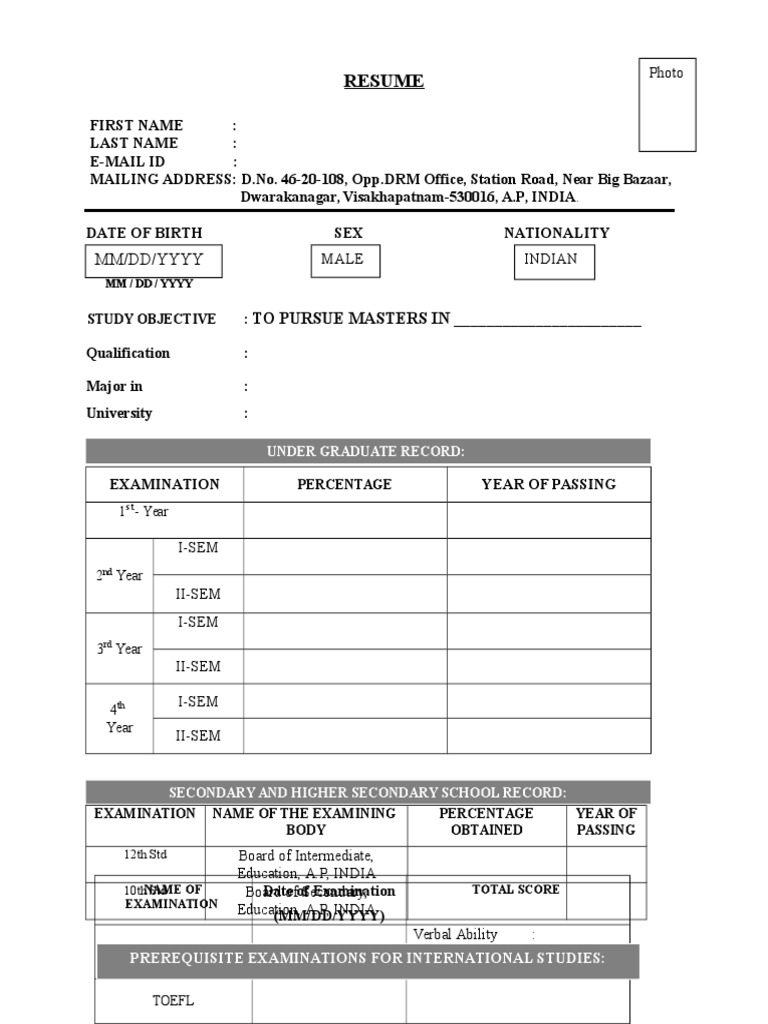 DD Resume for Master's Pursuit | PDF | Career & Growth | Sports ...