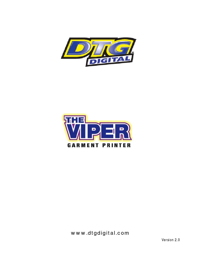 DTG Viper User Guide v2 | PDF | Printer (Computing) | Installation ...
