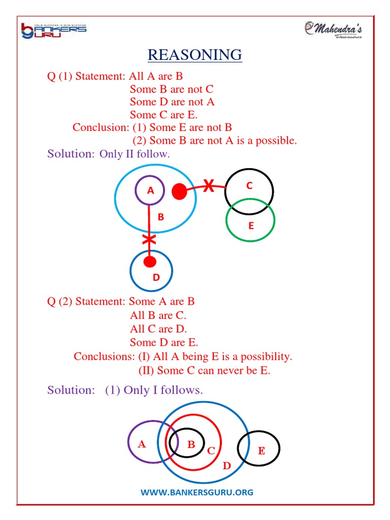 Reasoning Questions | PDF | Bus | Nature