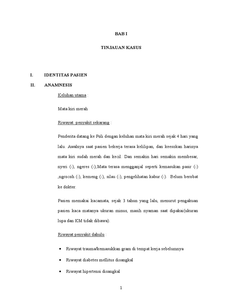 Lapsus Sub Konjungtiva Bleeding | PDF