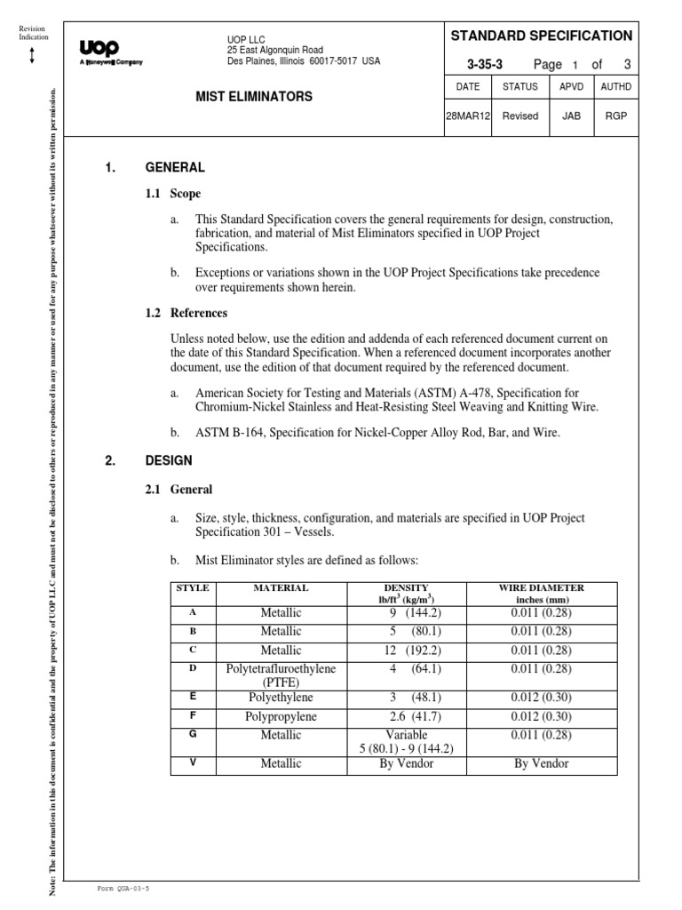 Uop | Specification (Technical Standard) | Welding