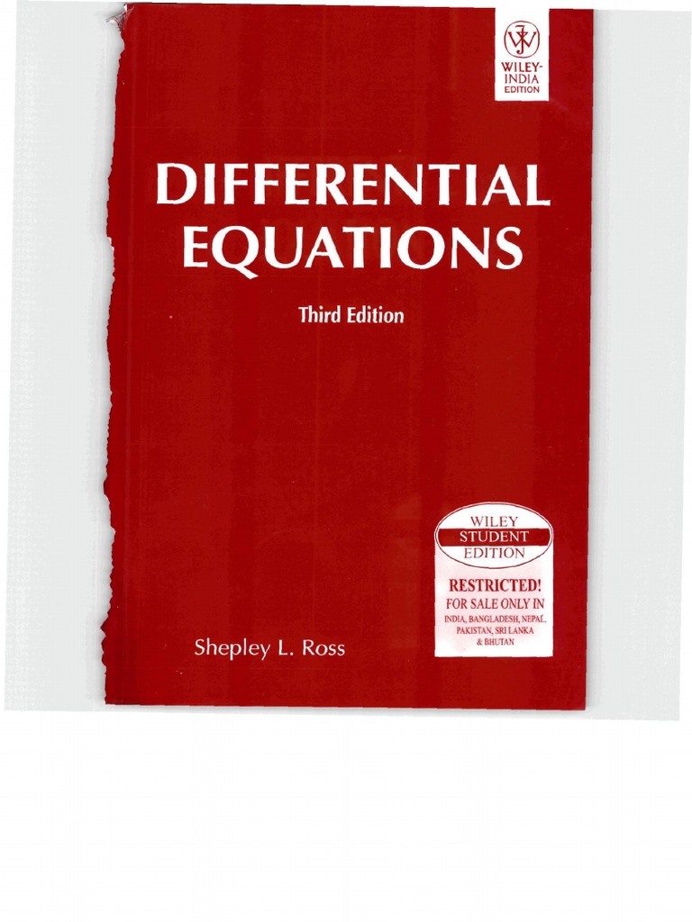 Differential Equations 3rd Edition Shepley L. Ross-Book59 PDF | PDF ...
