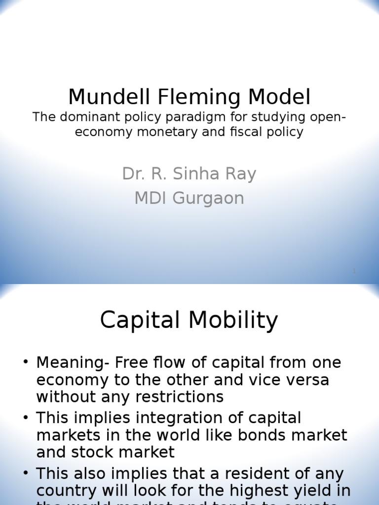 Mundell Fleming Model | PDF | Crowding Out (Economics) | Fiscal Policy