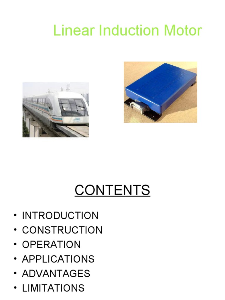 Linear Induction Motor Guide | PDF | Electric Motor | Magnetic Devices