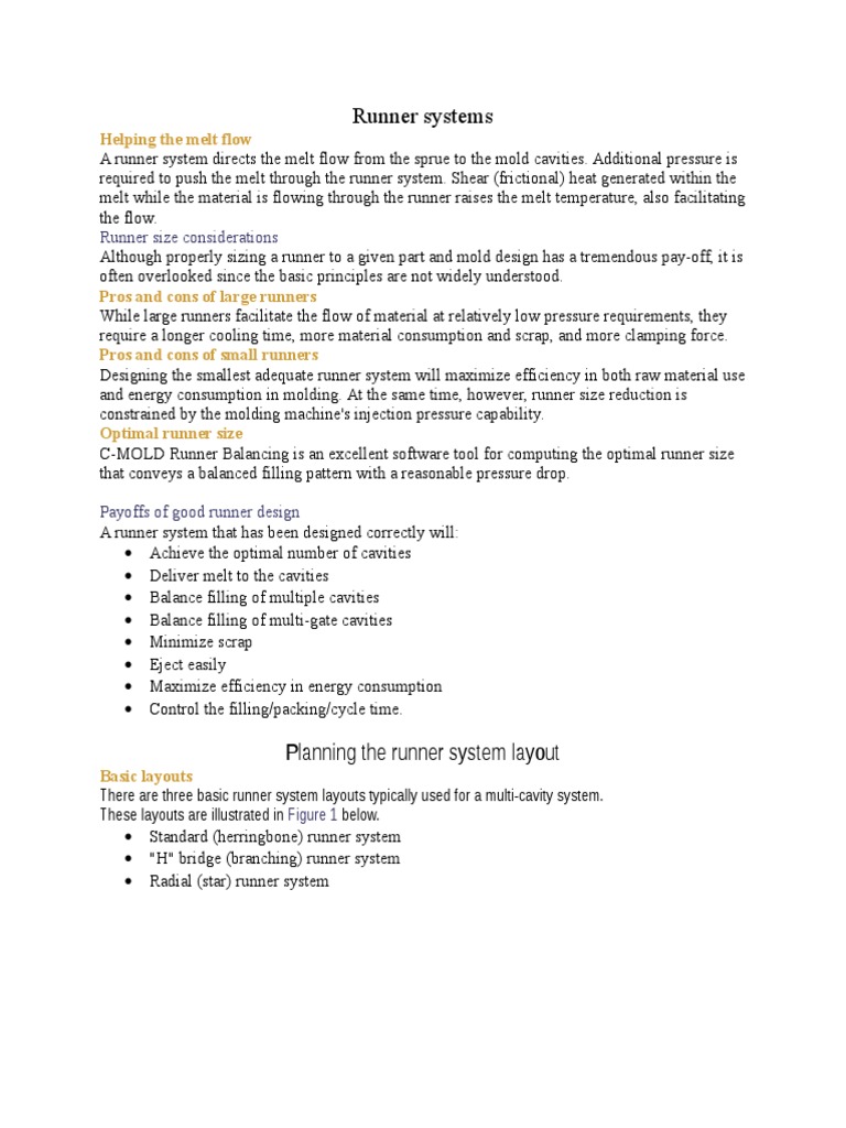 Runner Systems | PDF | Building Engineering | Mechanical Engineering