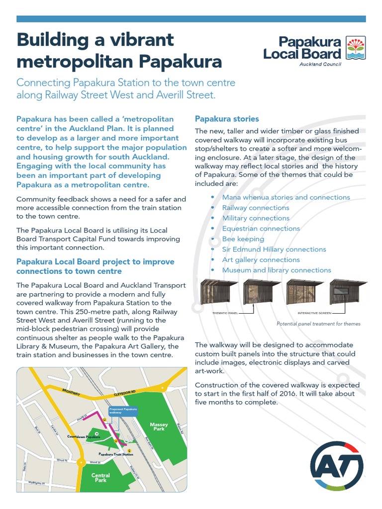 Papakura's New Walkway Project | PDF | Sustainable Transport | Civil ...