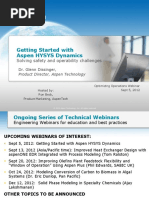 EHY101 Aspen Hysys Process Modeling | PDF