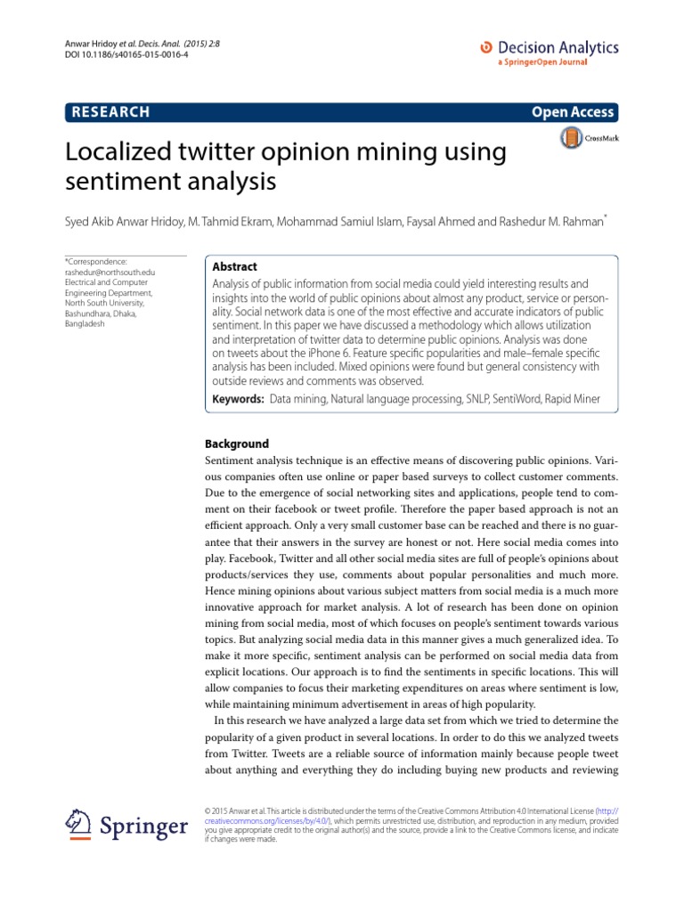 Mining Tweets | Download Free PDF | Twitter | Part Of Speech