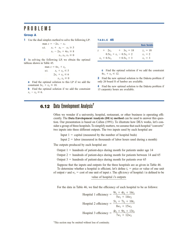 Wayne L Winston Operations Research DEA PDF | PDF | Algorithms ...