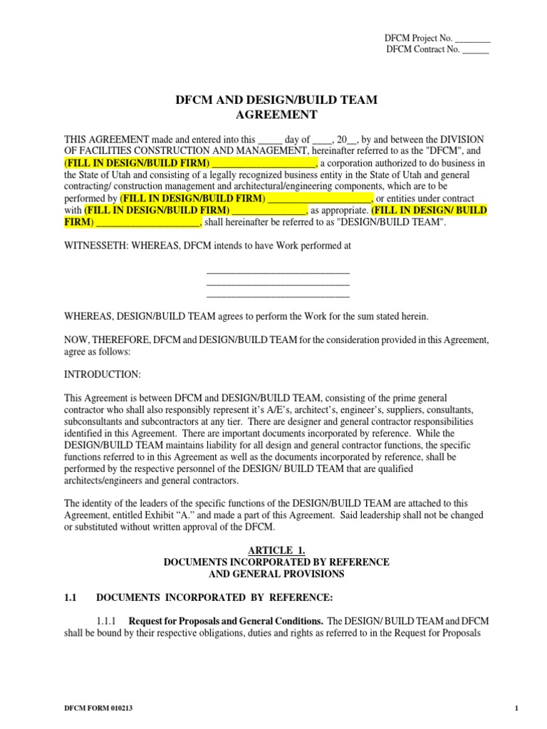 Design Build Agreement | PDF | Indemnity | Insurance