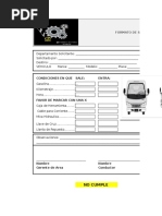 Formato de Control Vehicular | PDF