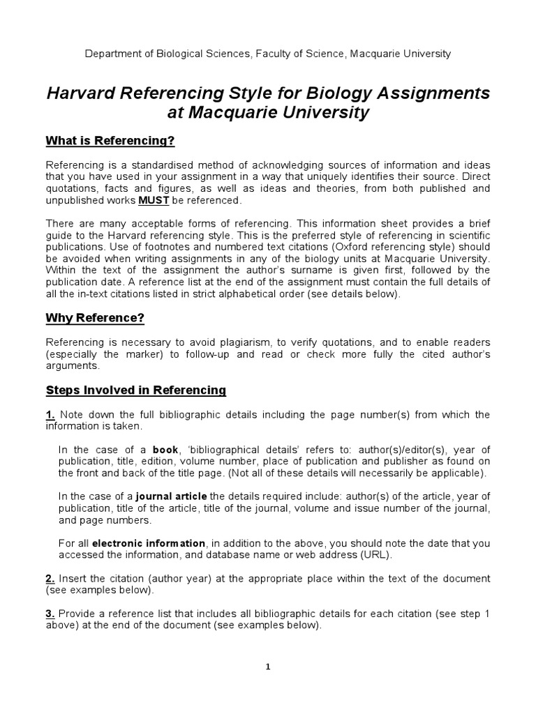 Harvard Referencing System | PDF | Citation | Written Communication