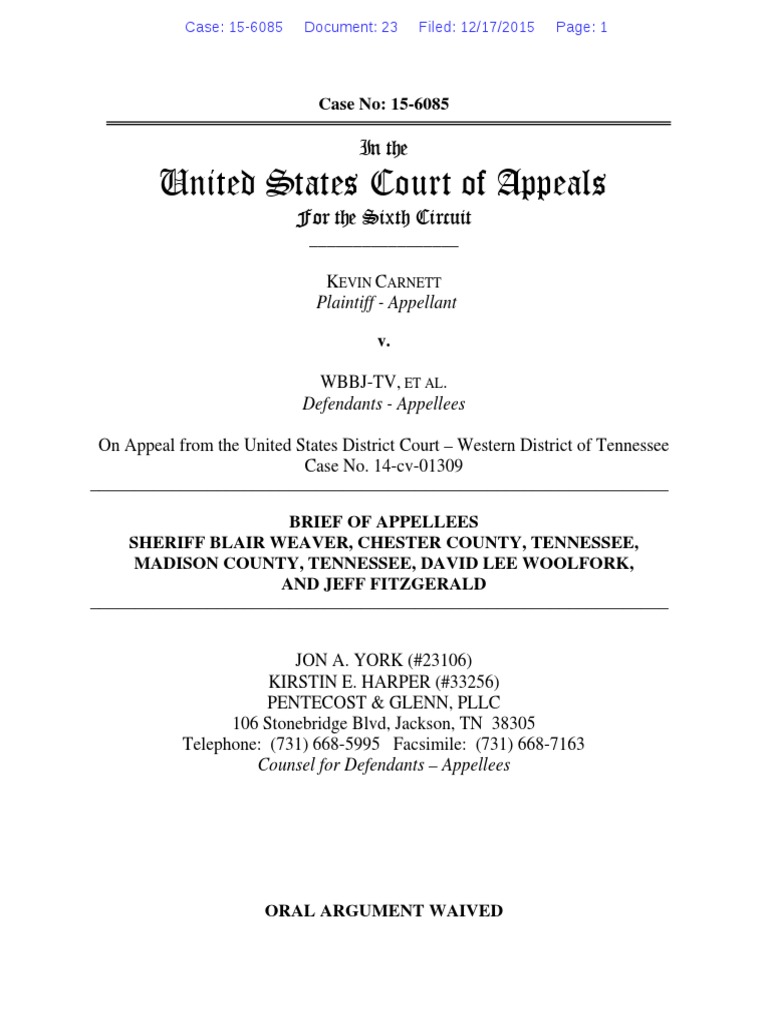 Appellee Reply Brief For LAW Enforcement | PDF | Federal Rules Of Civil ...