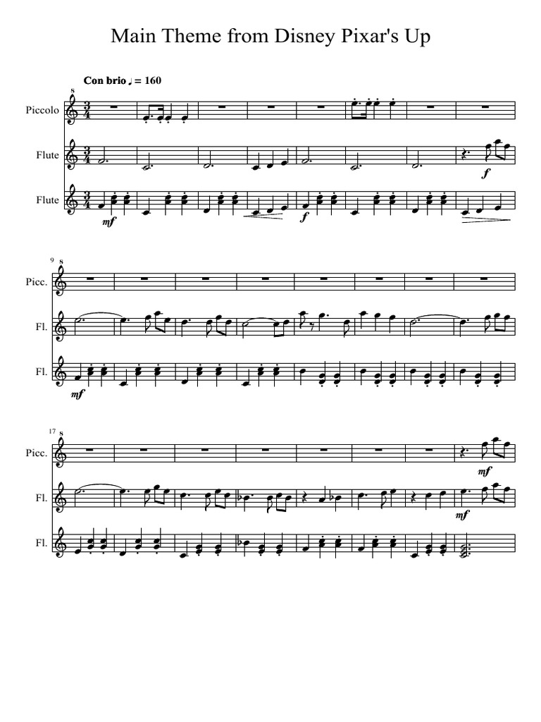 Main Theme From Disney Pixars Up | PDF