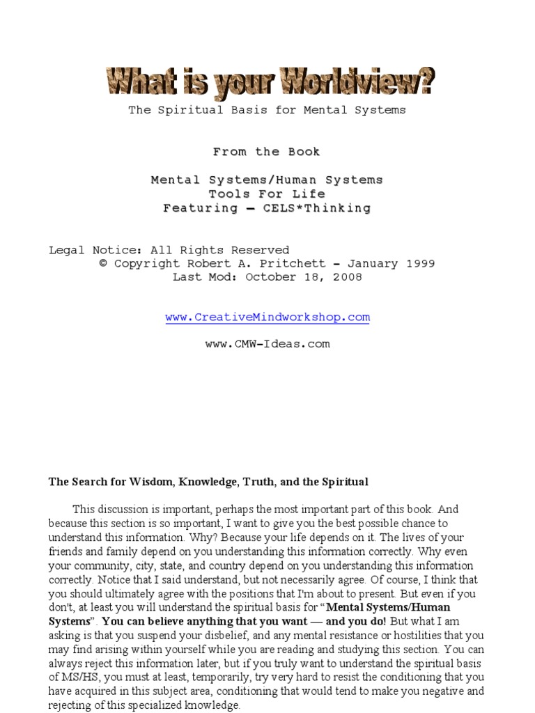 What Is Your Worldview? | PDF | Adam And Eve | Cain And Abel