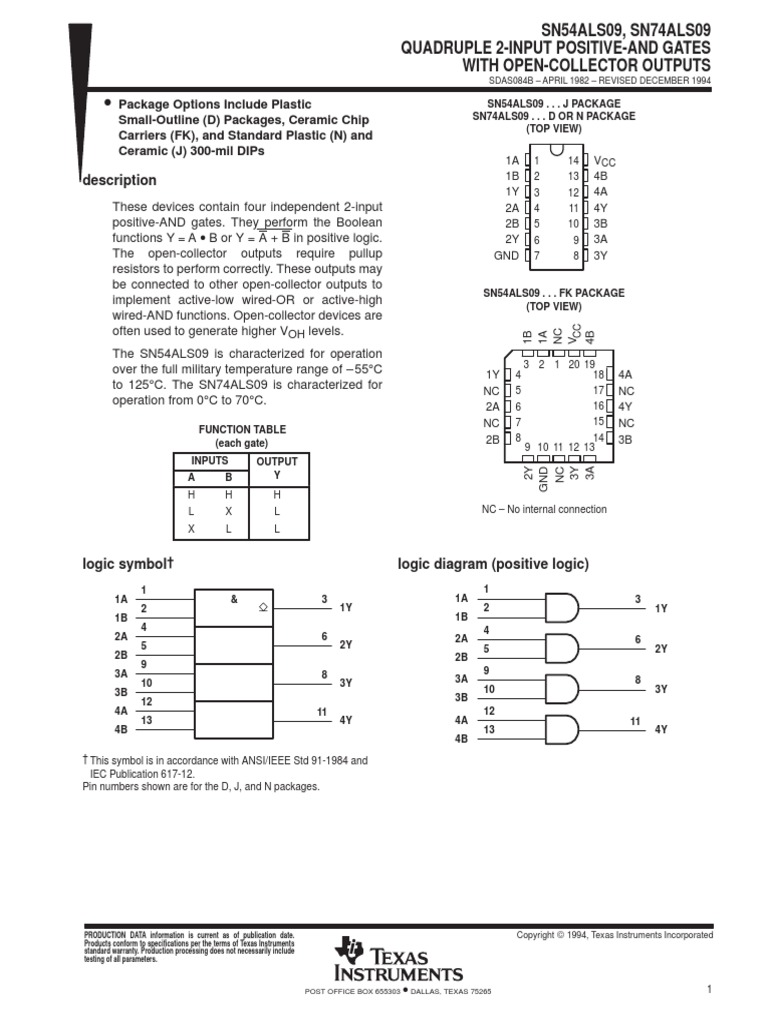 Data Sheet | Electronics | Computer Engineering