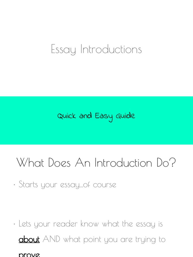 Crafting Effective Essay Introductions | PDF | Essays | Foods