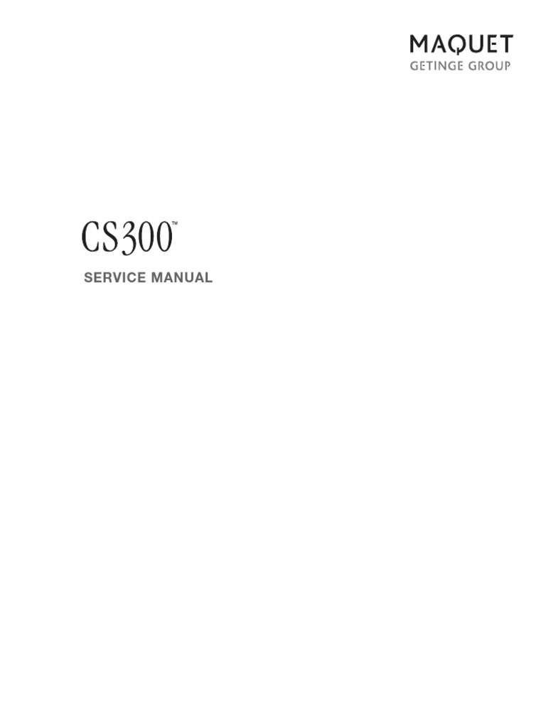 CS300 Service Manual | PDF | Troubleshooting | Dangerous Goods