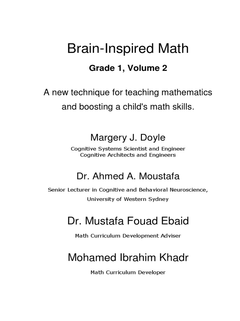 Grade 1 Math Volume 2 en | PDF | Teaching Mathematics | Neuroscience