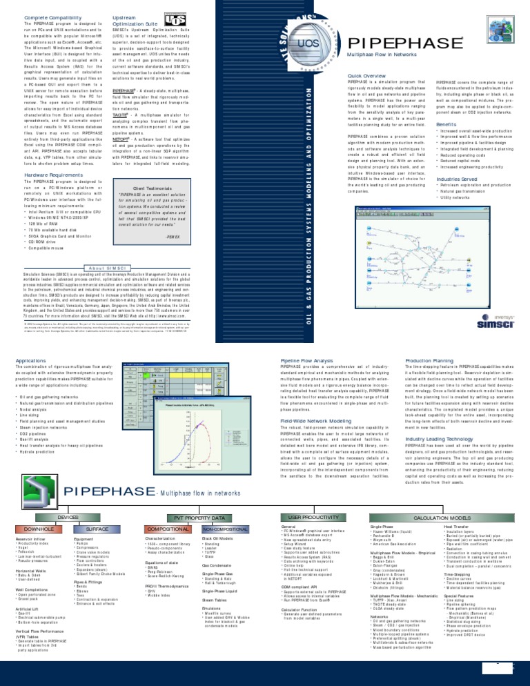 Pipephase 1 PDF | PDF | Simulation | Microsoft Windows