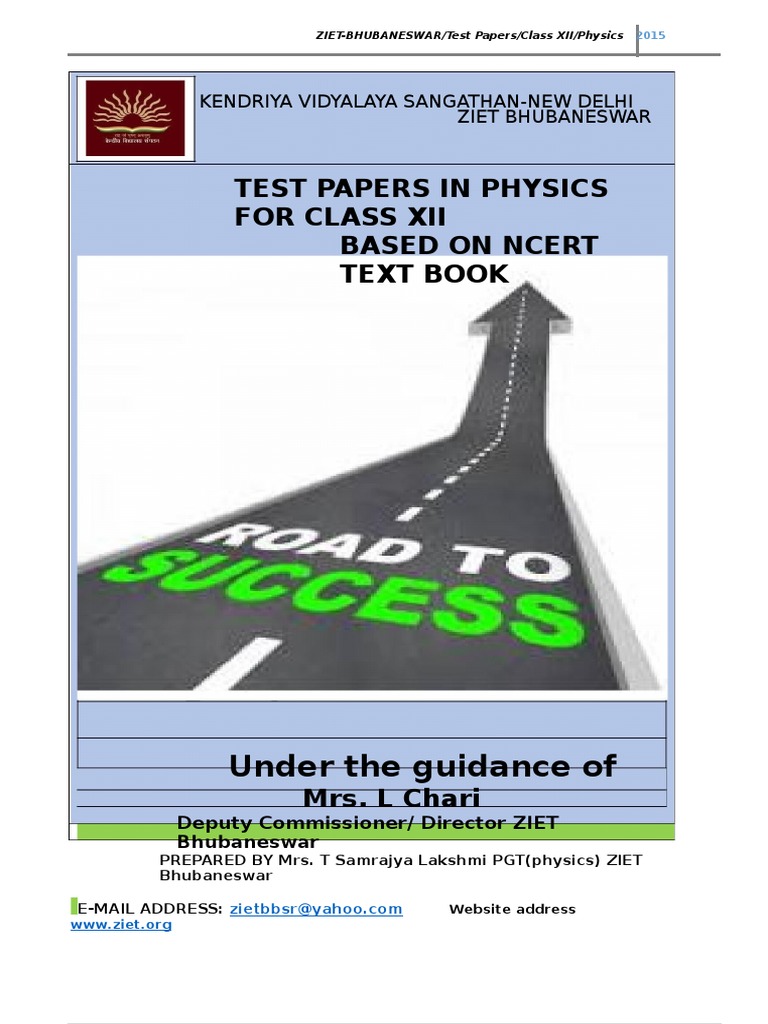 Class Xii Test Papers | PDF | Capacitor | Dielectric