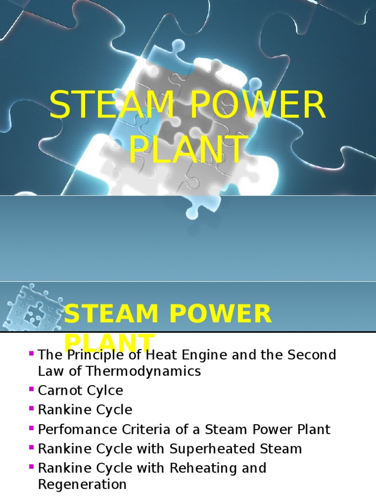 Ch1 - Steam Power Plants | PDF | Steam Engine | Steam