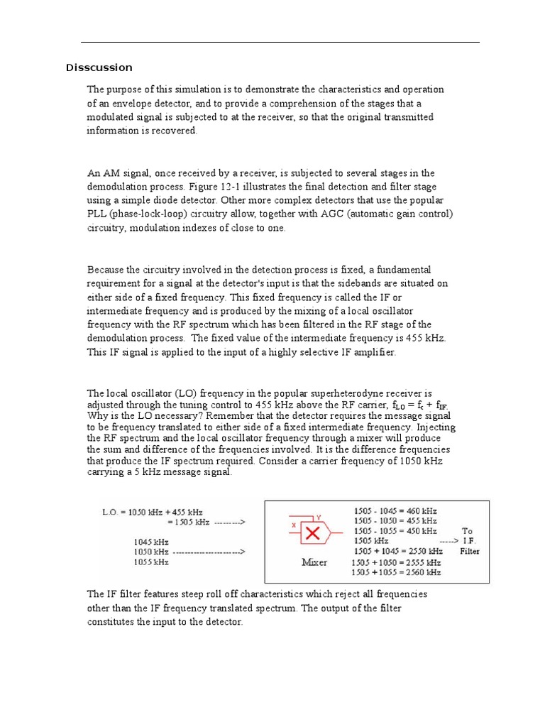 Sample Discussion Lab Report | PDF | Detector (Radio) | Sound ...