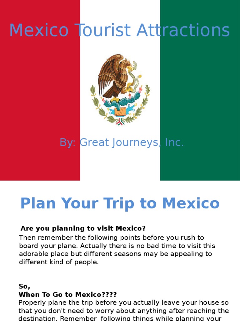 Mexico Tourist Attractions | PDF | Mexico | Tourism And Leisure