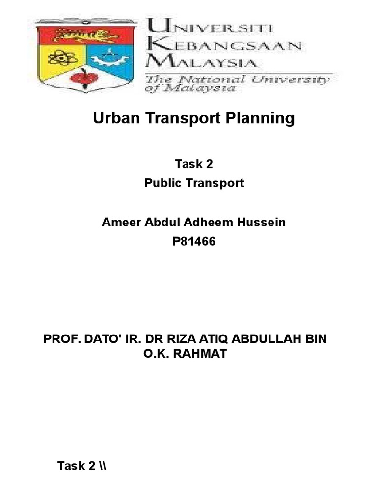 Public Transport Demand Analysis | PDF | Light Rail | Public Transport