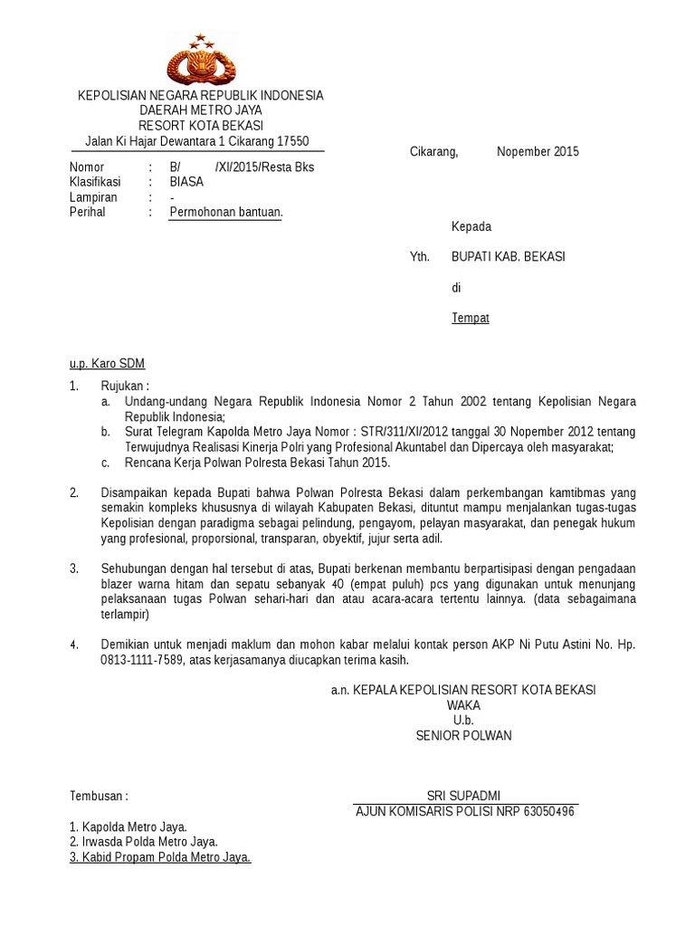 Surat Ke Bupati | PDF