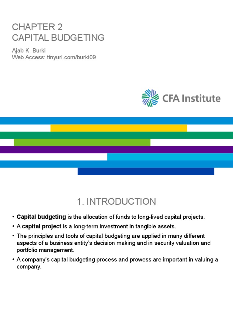 Chapter 2 Capital Budgeting | PDF | Internal Rate Of Return | Capital ...