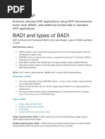 XK01 Example of Using BADI in SAP | PDF | Areas Of Computer Science | Computer Programming
