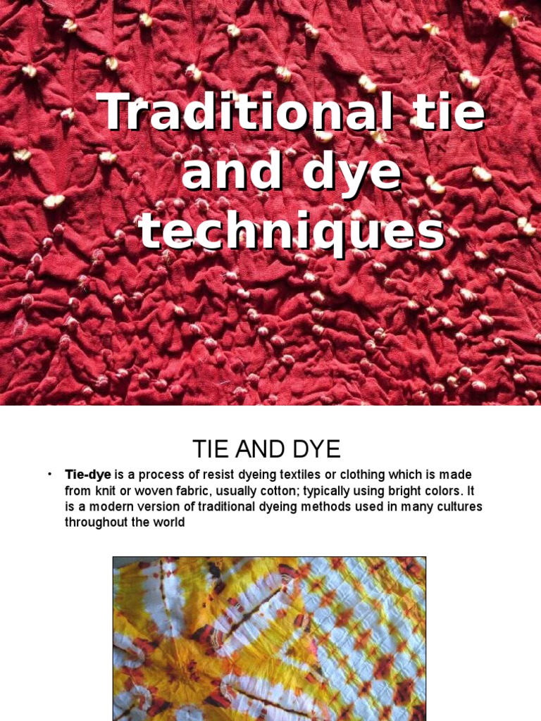 Tye and Dye | PDF | Dye | Textiles