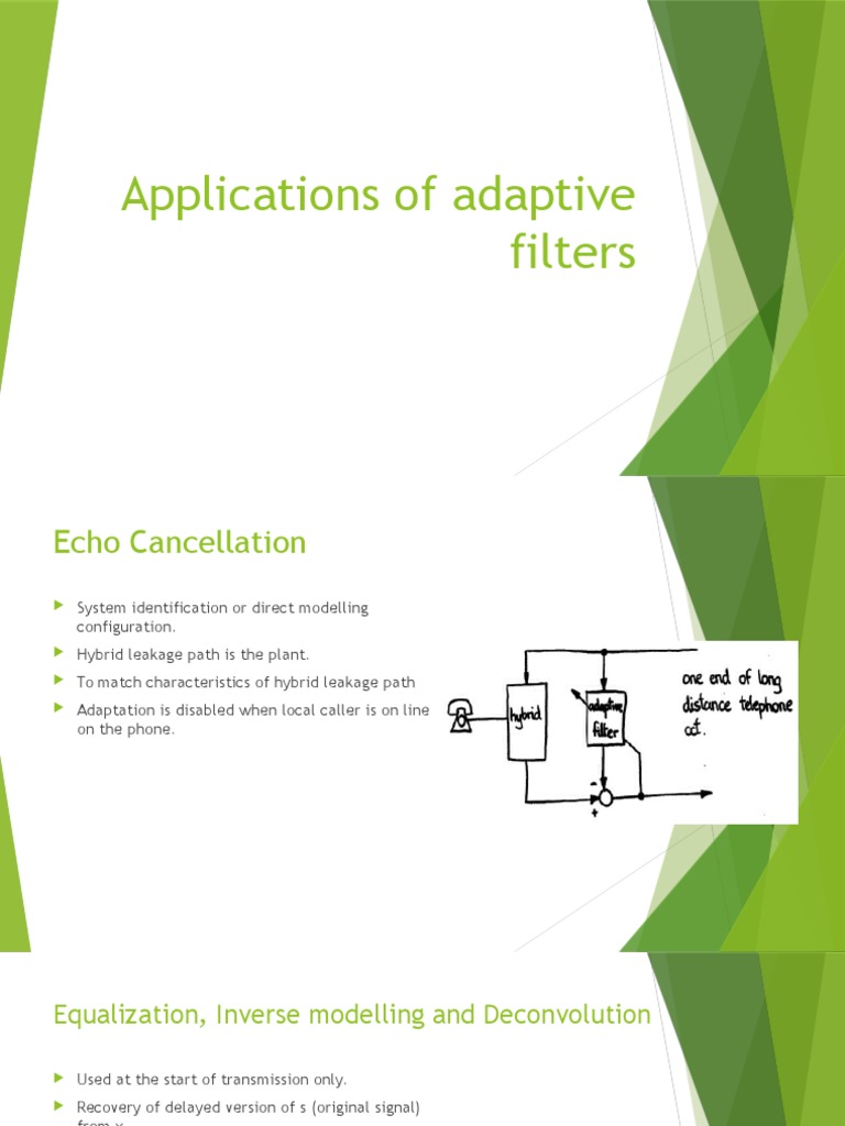 Applications of Adaptive Filters | PDF