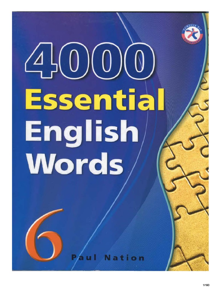 4000 Essential English Words, Book 6 (PRG) PDF | PDF | Sentence ...