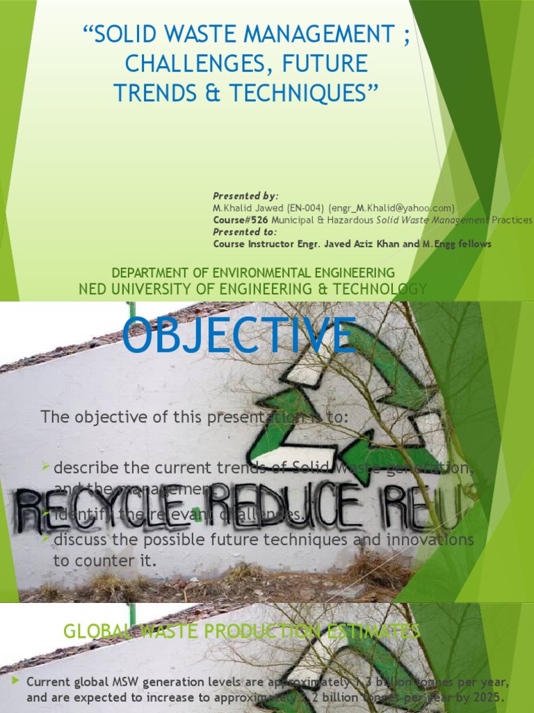 Solid Waste Management: Challenges, Future Trends & Techniques | PDF ...