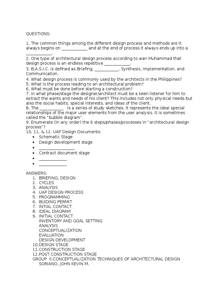 Arch 2-2 Questionnaires | PDF | Sustainable Architecture | Design
