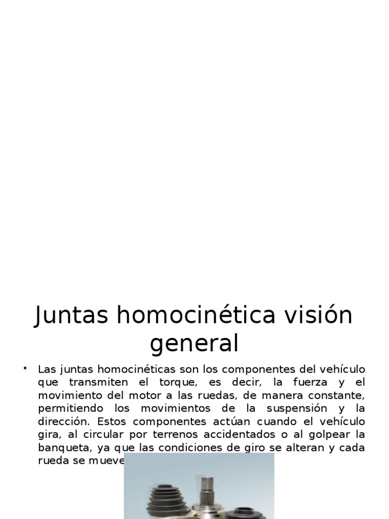 Partes de la Junta Homocinética | PDF | Mecánica | Vehículos